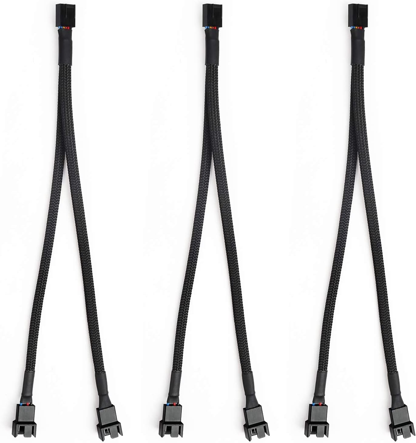 Amazon.com: Cable Matters 2-Pack 2 Way 4 Pin PWM Fan Splitter Cable - 4 ...