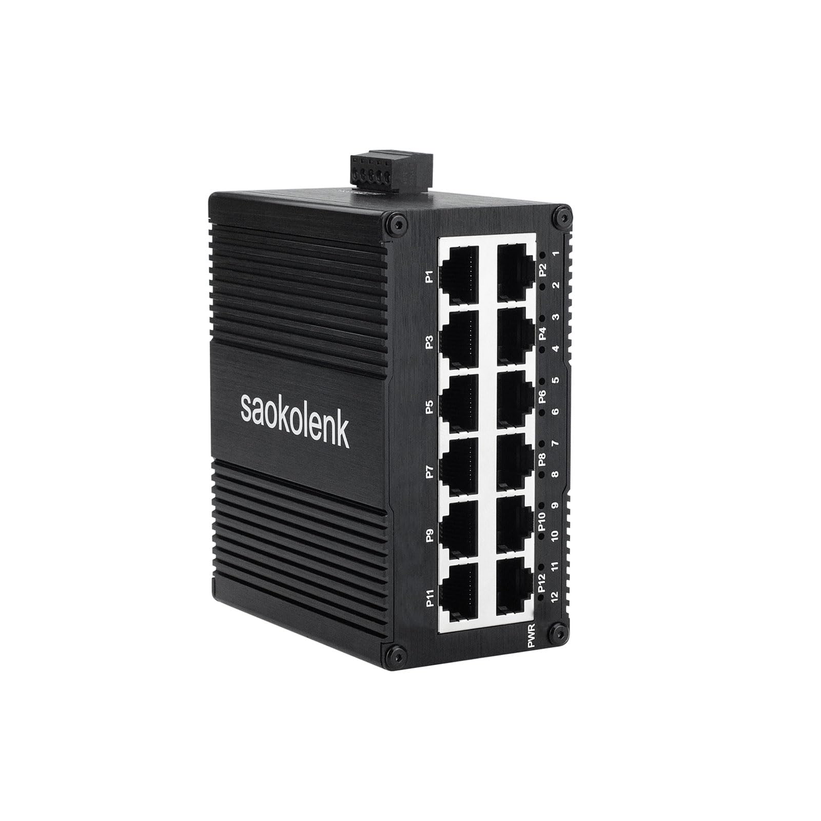 Amazon.com: 12 Port Industrial Unmanaged Gigabit Ethernet Switch,12 ...