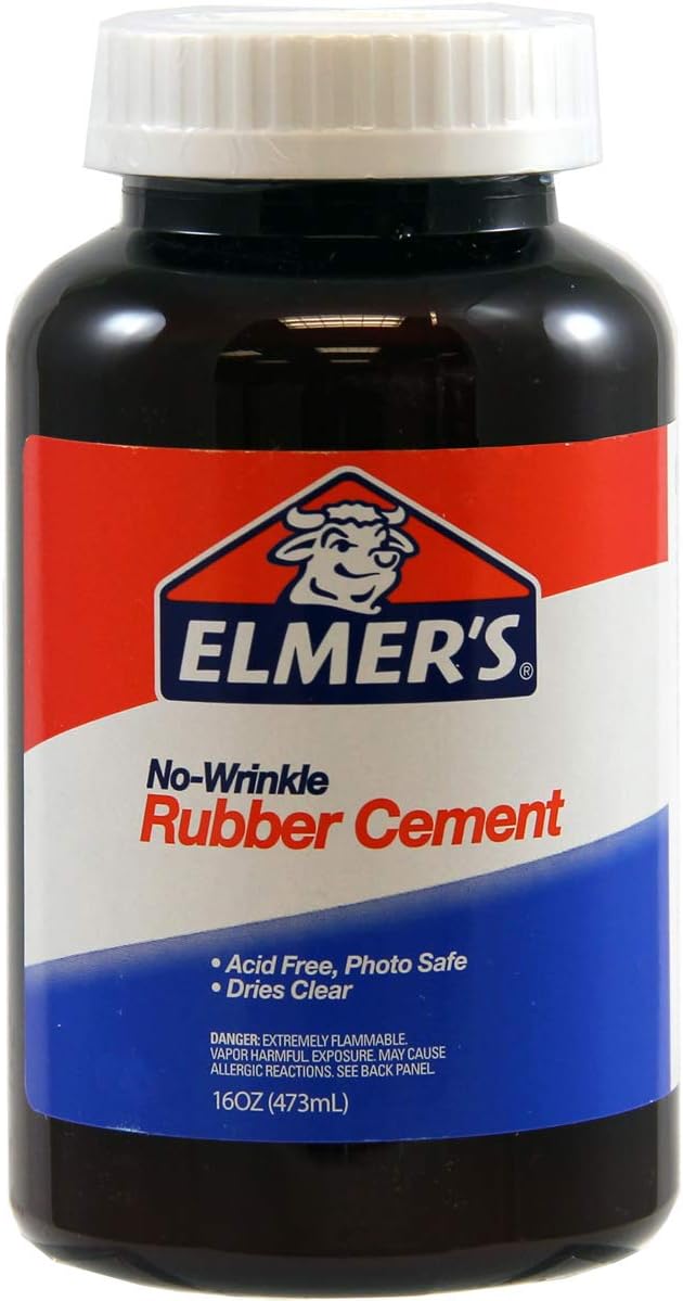 Amazon.com: Elmers Rubber Cement; 16oz. : Arts, Crafts & Sewing