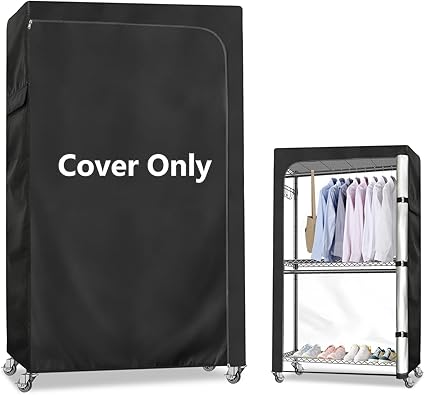 Amazon.com: Rileytee Garment Rack Cover,600D Heavy Duty Waterproof ...