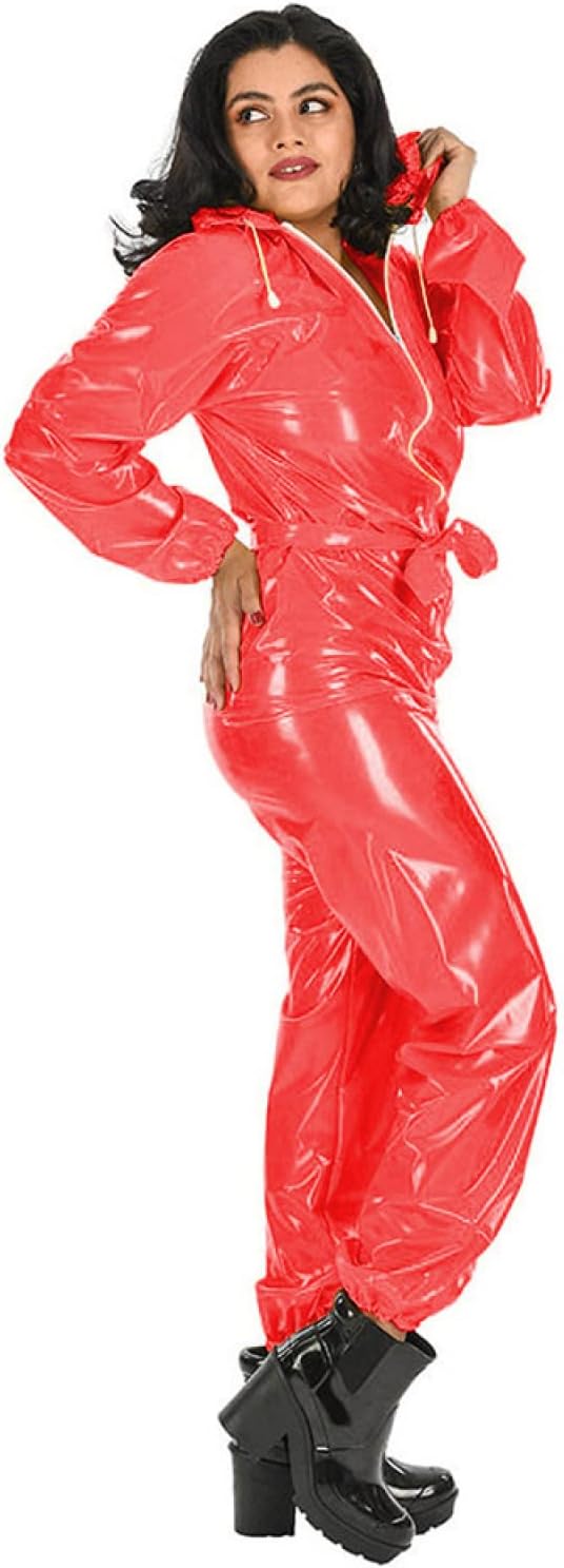 Transparente PVC-Overalls für Damen, wasserdicht, mit Kapuze ...