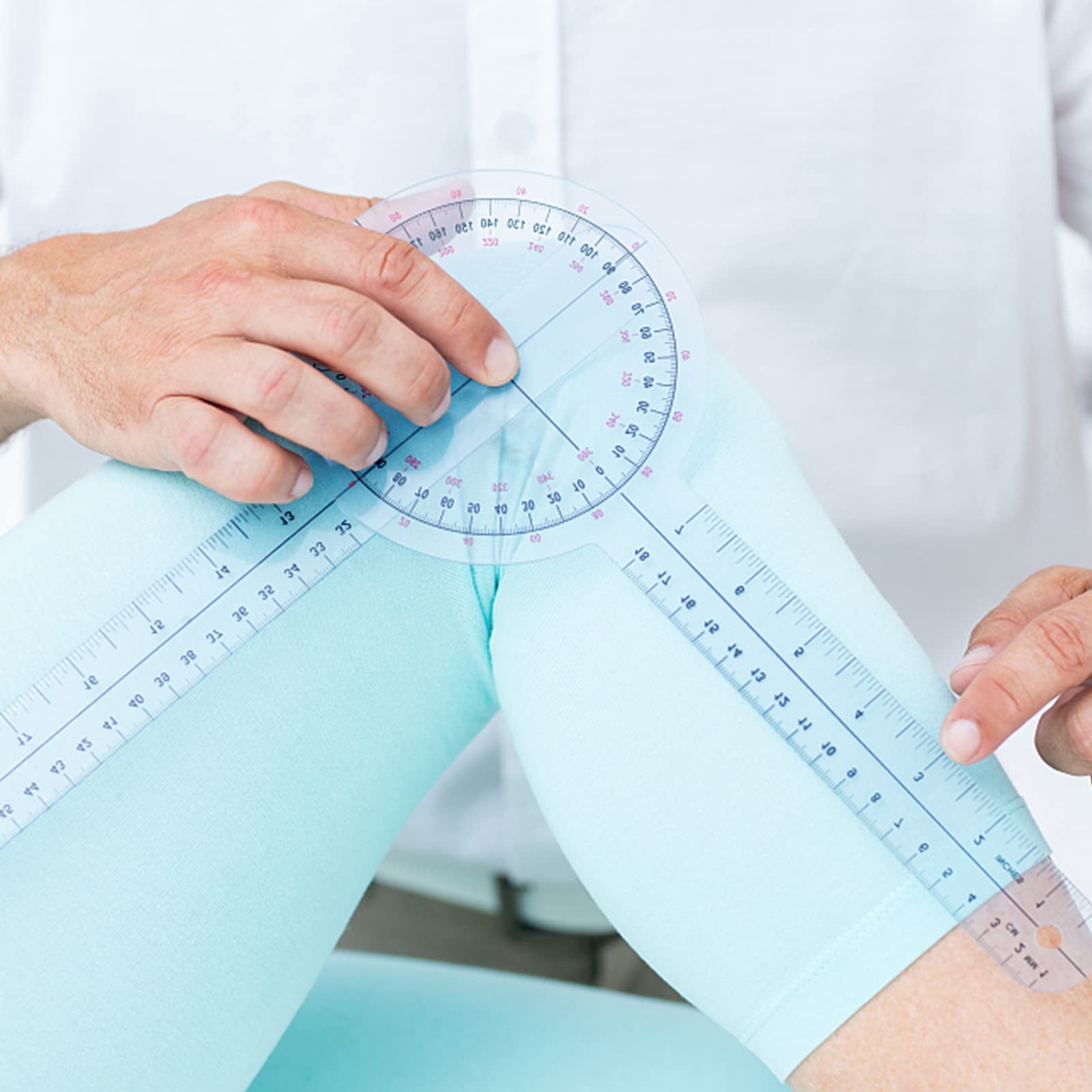 Snapklik.com : Goniometer 12 Inch 360 Clear Protractor Physical Therapy ...