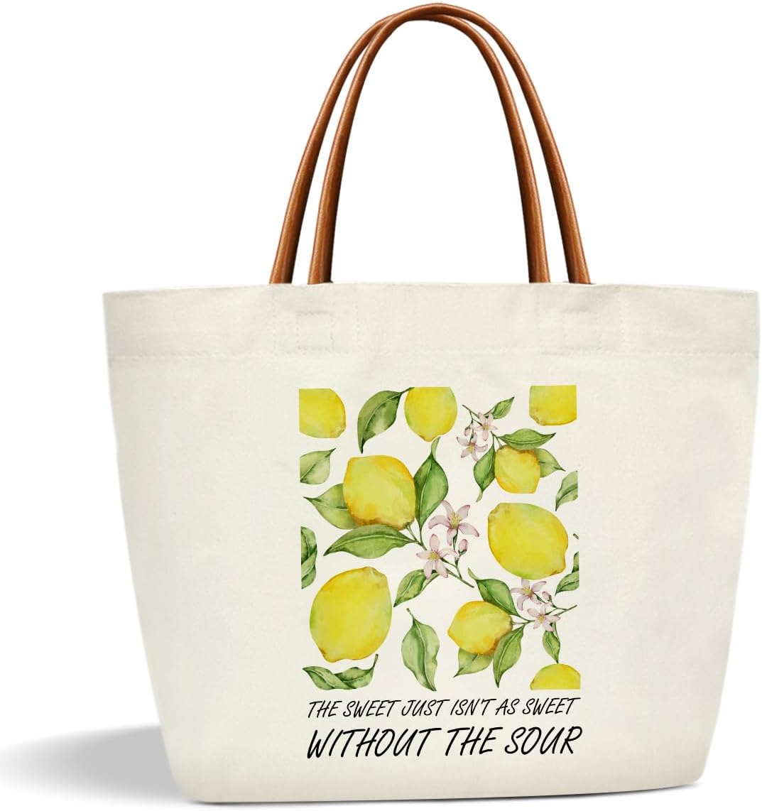 Amazon.com - Lemon Gifts Tote Bags for Women, Inspirational Gifts for ...