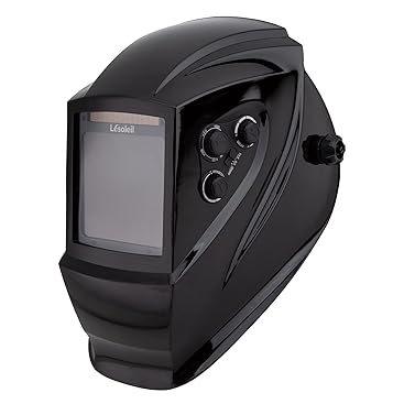 LESOLEIL Welding Mask Auto Darkening, Solar & Battery Powered Large ...