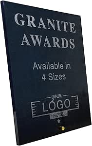Amazon.com : Personalized Standing Granite Award, Customizable Text and ...