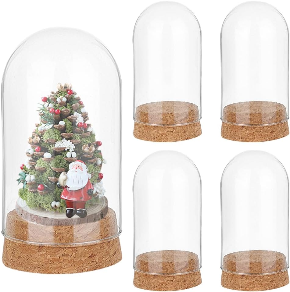 Amazon.com: PH PandaHall 4pcs Glass Display Dome Cloche, Glass Bell Jar ...