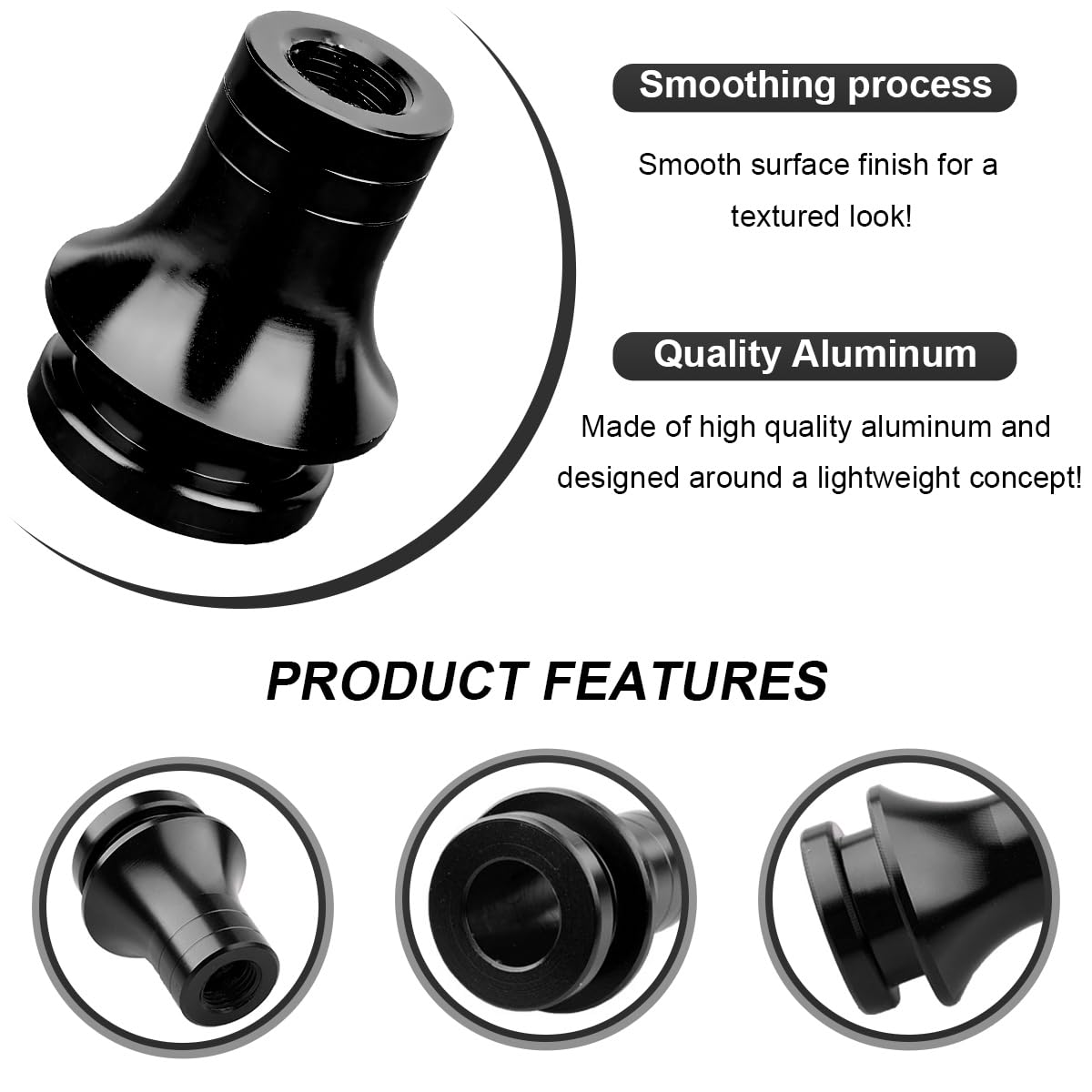 M12 Adapter WORGEOUS Shift Knob Boot Retainer For Vehicle Universal ...