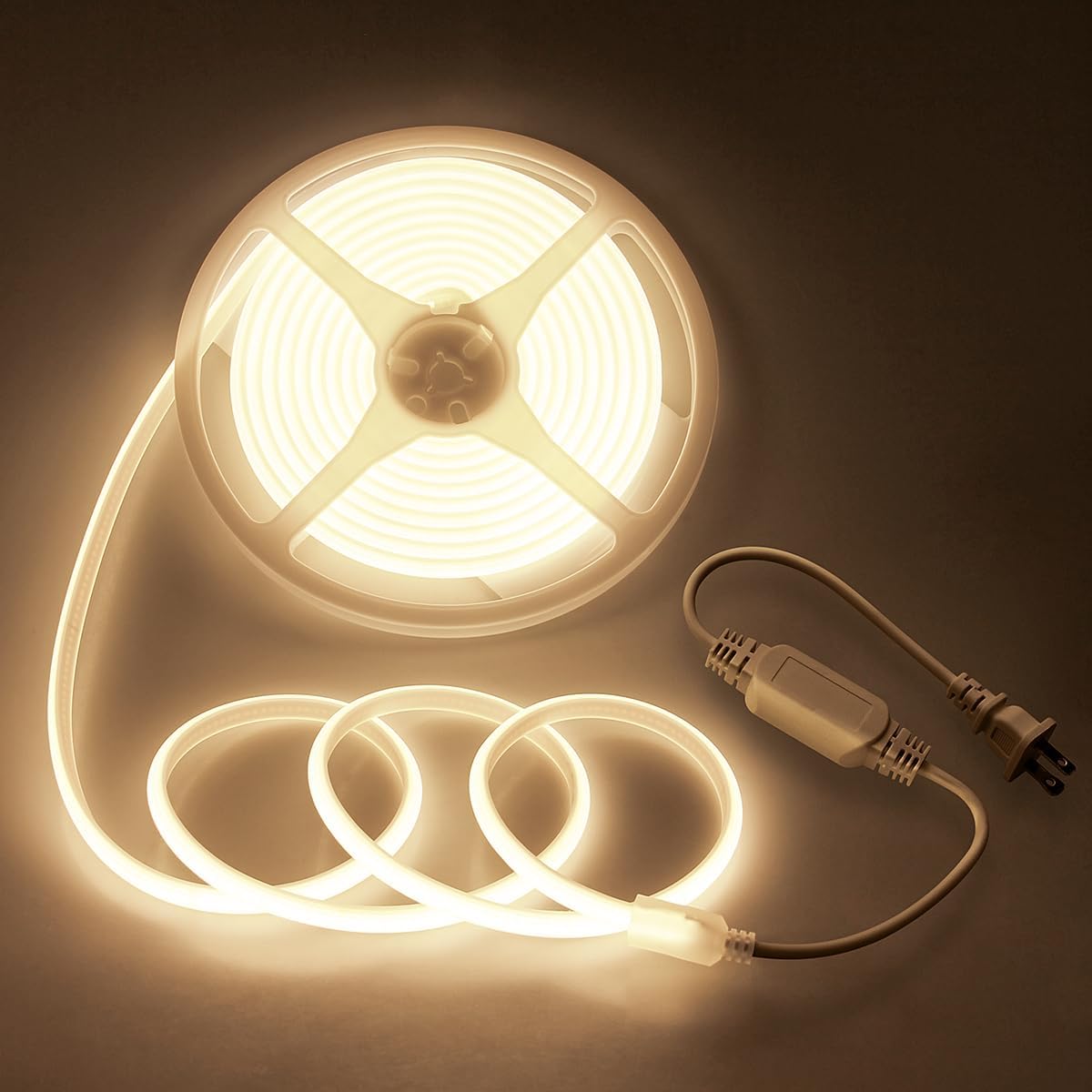 Amazon.com: Aclorol 120V COB LED Strip Lights 16.4FT/5M Flexible COB ...