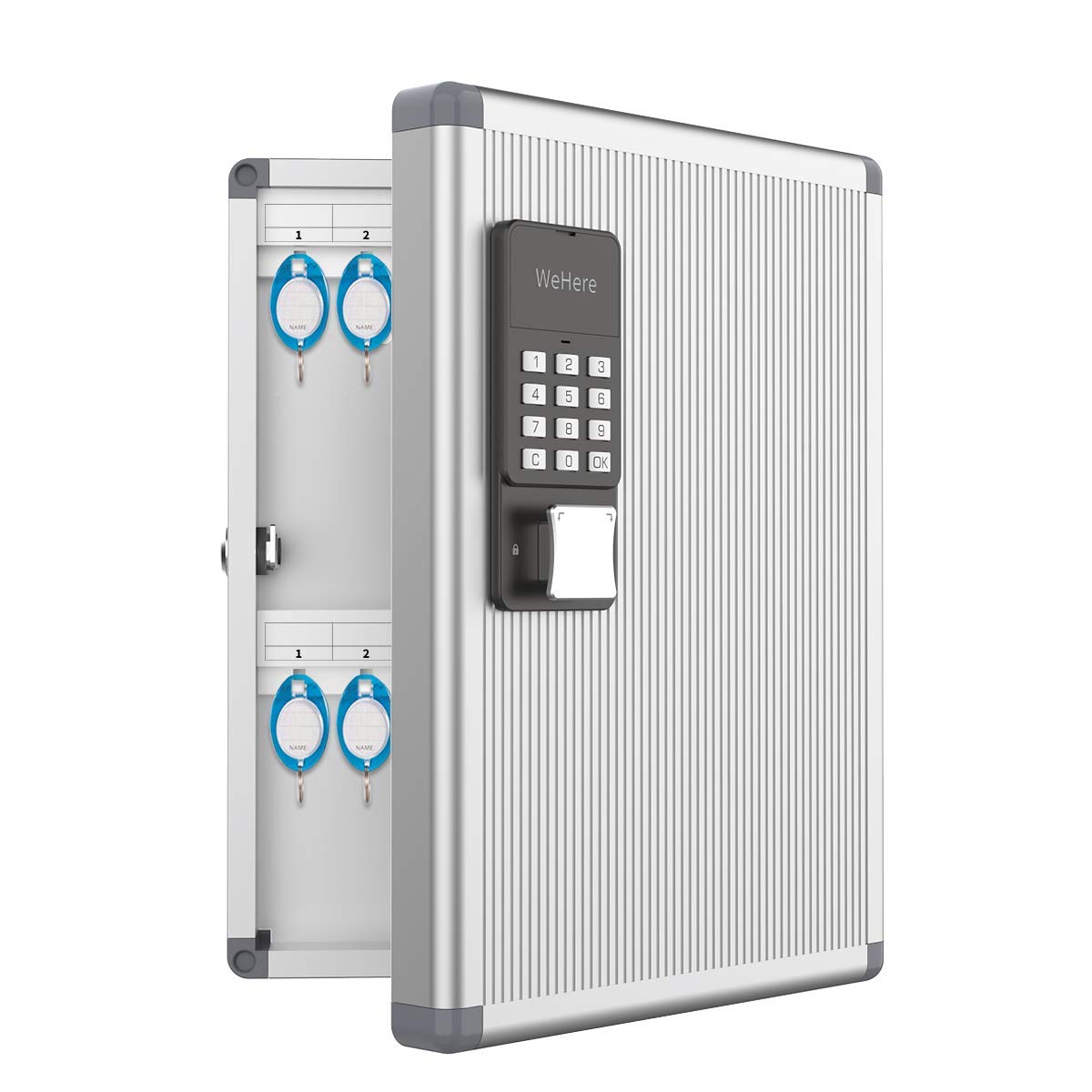 Buy Wehere Key Cabinet with One-Time Pas Remote Unlock,Key Box(72 Position) with Code Keypad ...