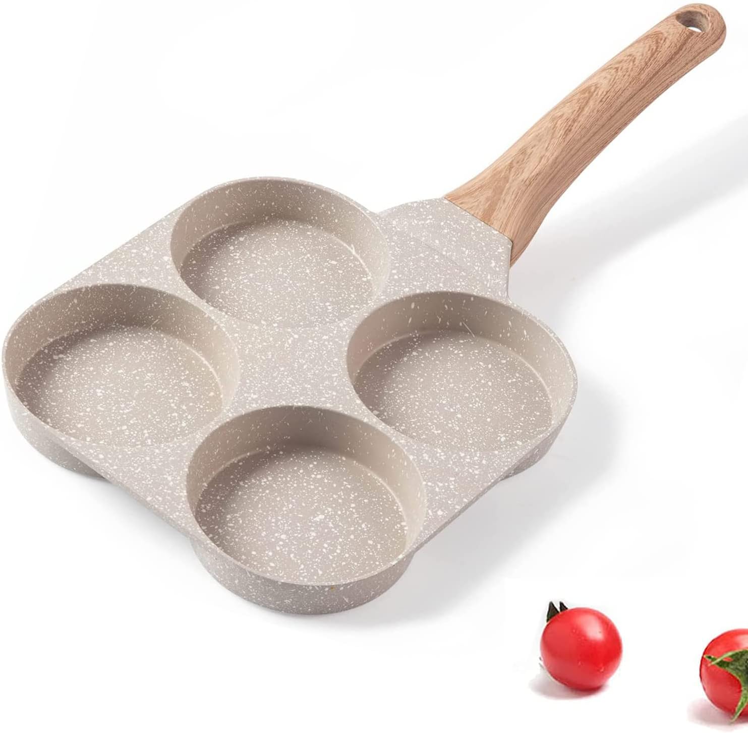 Four-Cup Fried Egg Pan, Medical Stone Non-Stick Frying Pan for ...