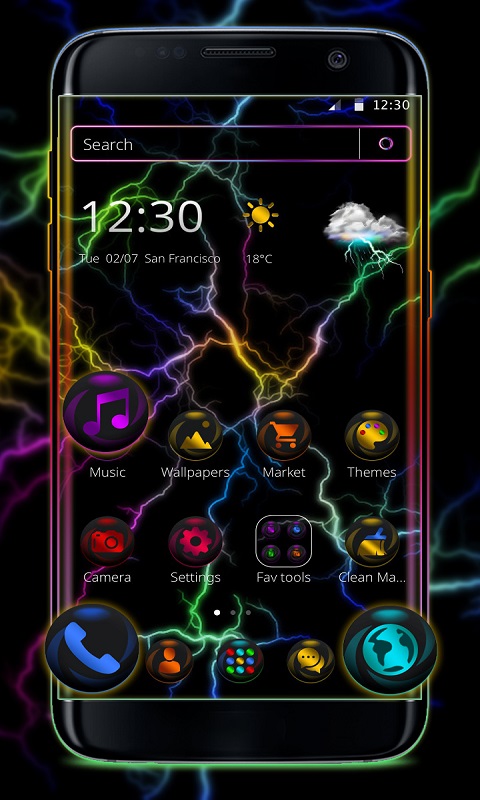 Electrical Thunderbolt Theme - App on Amazon Appstore
