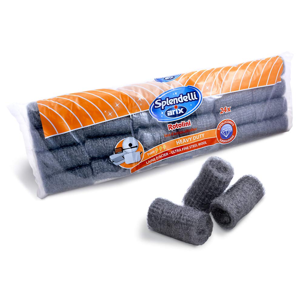 Arix Splendelli Ultrafine Steel Wool Rolls - 24 PCS : Amazon.ae: Tools ...