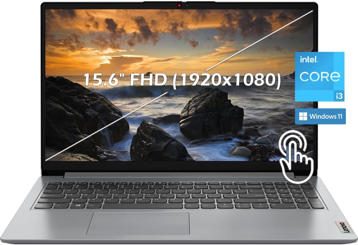 Amazon.com: Lenovo 2023 Ideapad 3i Laptop, 15.6" FHD Touchscreen, 12th ...