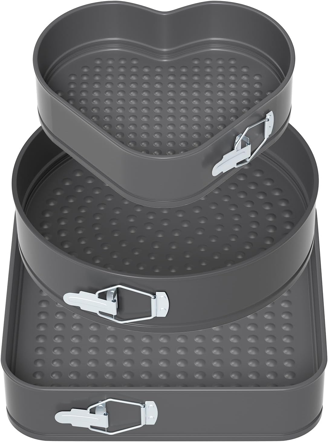 Amazon.com: ENLOY Springform Cake Pan Set of 3 Non-stick Cheese Cake ...