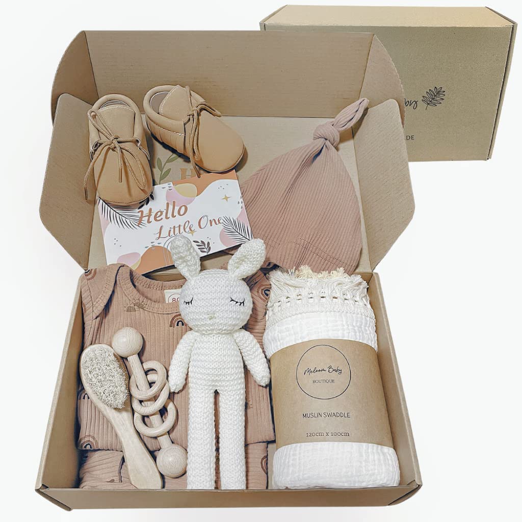 Amazon.com : meloom Baby Gift Set, Unisex Newborn Gifts Box, Boho ...