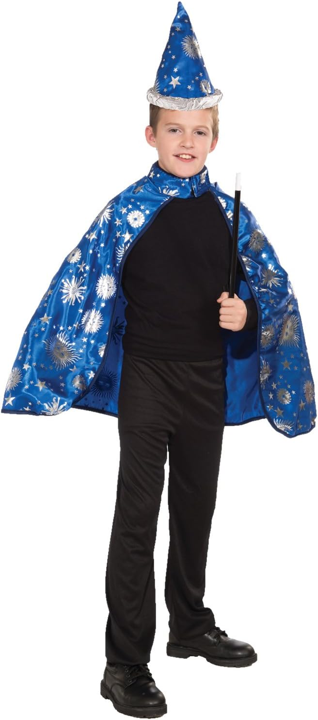 Amazon.com: Forum Novelties Lil Wizard Cape and Hat Child's Costume ...