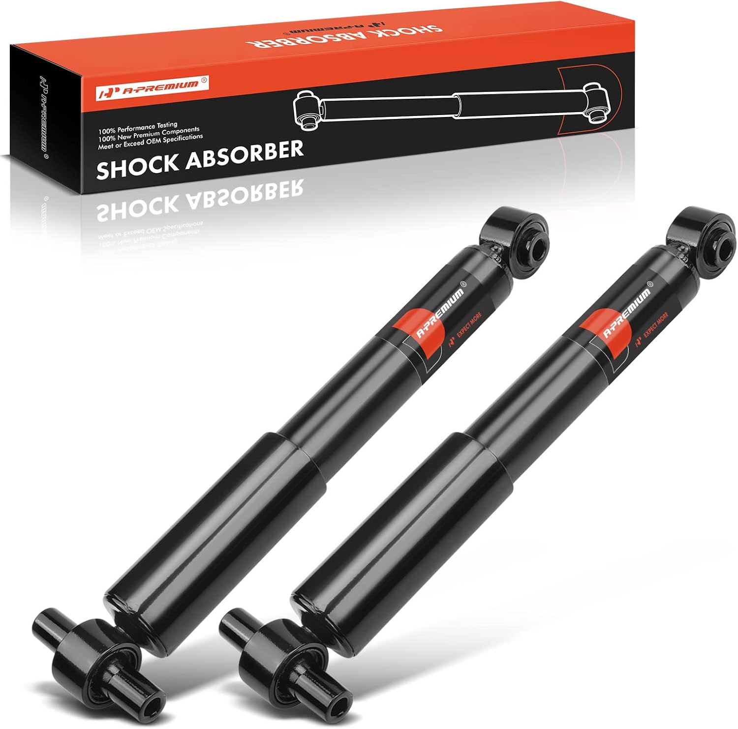 A-Premium Pair (2) Rear Shock Absorber Compatible with Buick Enclave ...