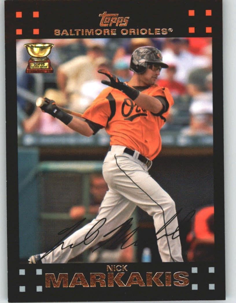 Amazon.com: 2007 Topps #113 Nick Markakis - Baltimore Orioles (Baseball ...