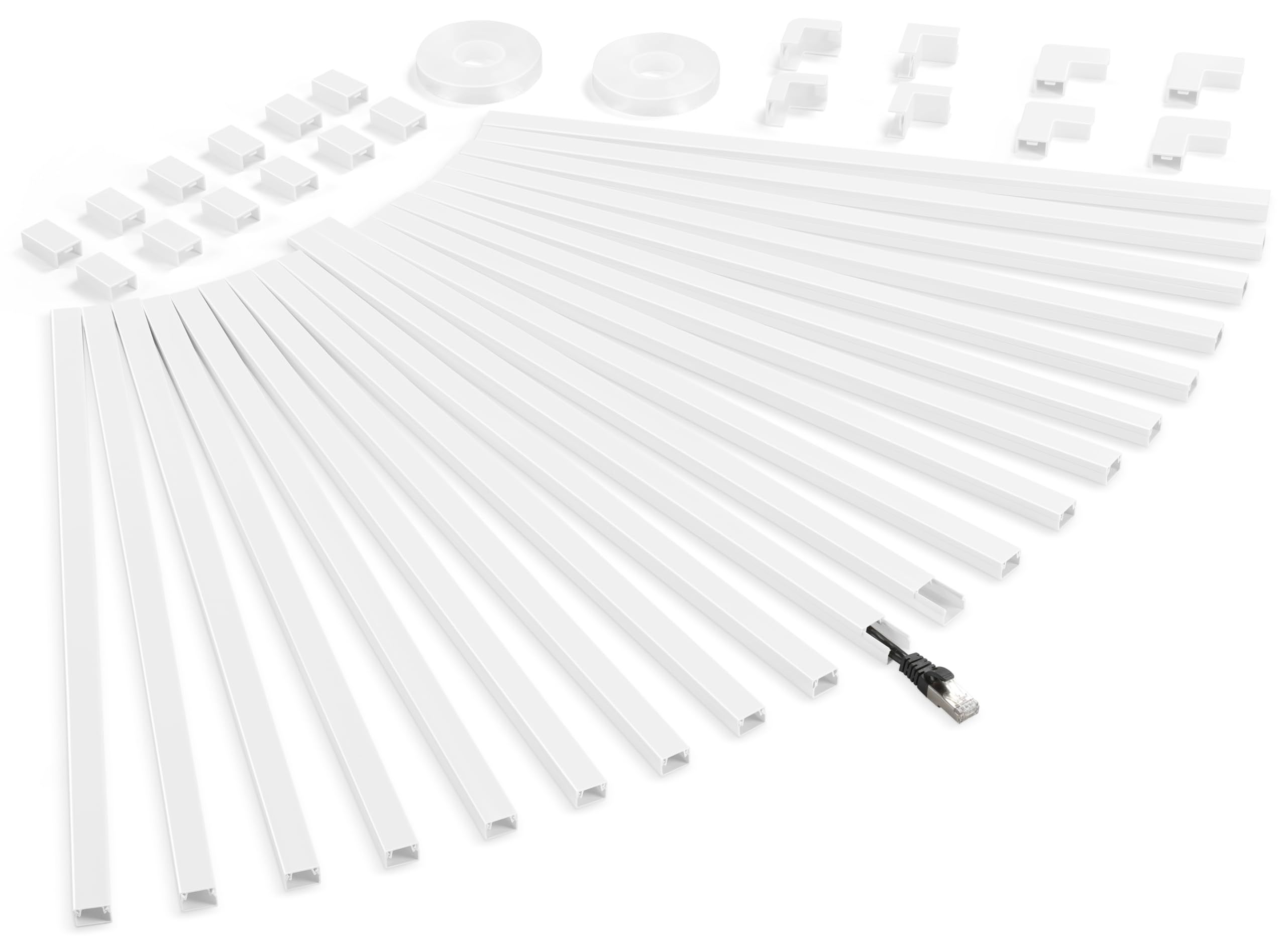 Amazon.com: 340in Cord Covers for Wires on Wall, One-Cord Wire Covers ...