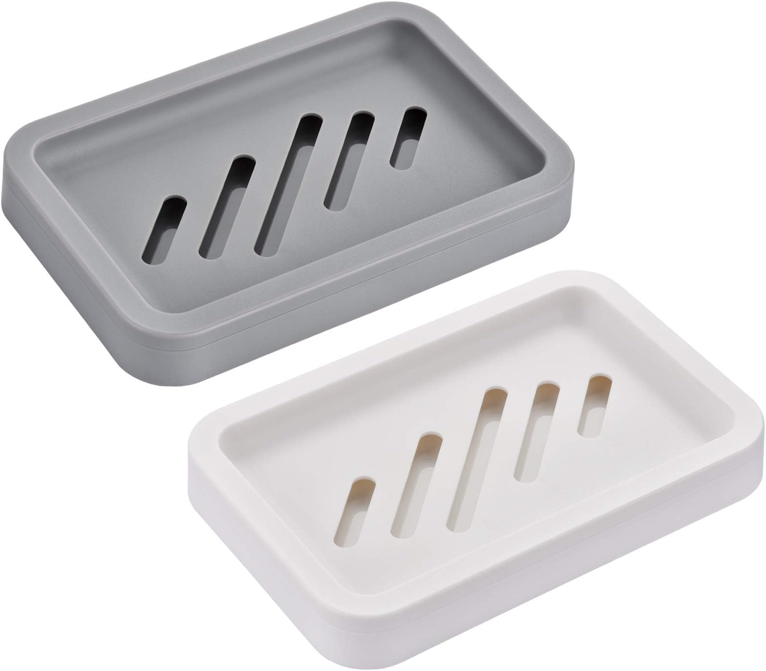 Amazon.com: TOPSKY 2-Pack Soap Dish with Drain, Soap Holder, Soap Saver ...