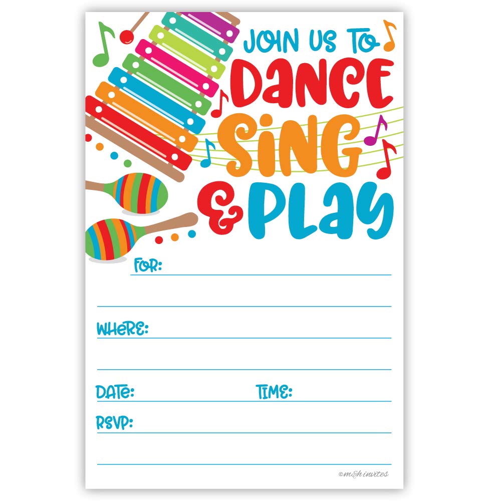 Dance Party Invitations Printable Free