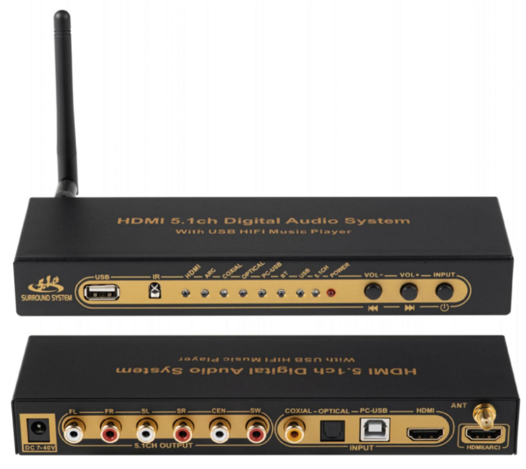 HDMI 5.1 Audio Converter Decoder DAC DTS AC3 FLAC PCUSB APE 4K * 2K ...