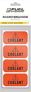 Amazon.com: Coolant Sticker | Antifreeze Sticker - Heavy-Duty ...