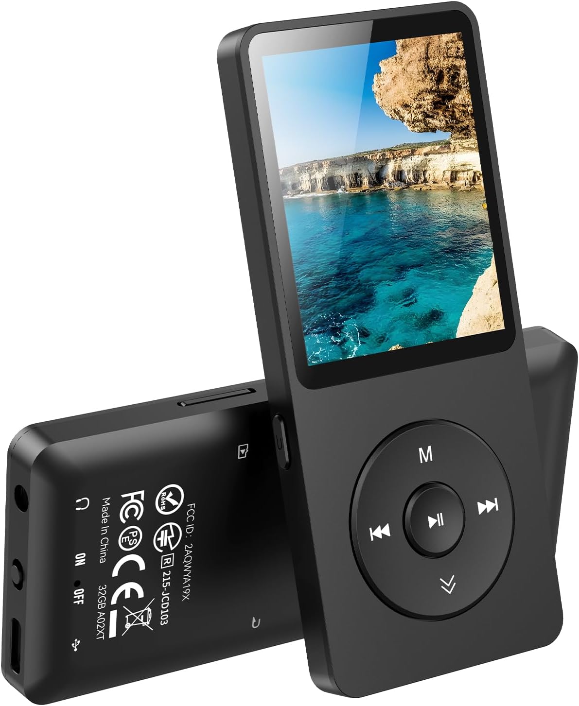Amazon.com: AGPTEK A02 MP3 Player with Bluetooth 5.3, 1.8 inch Screen ...