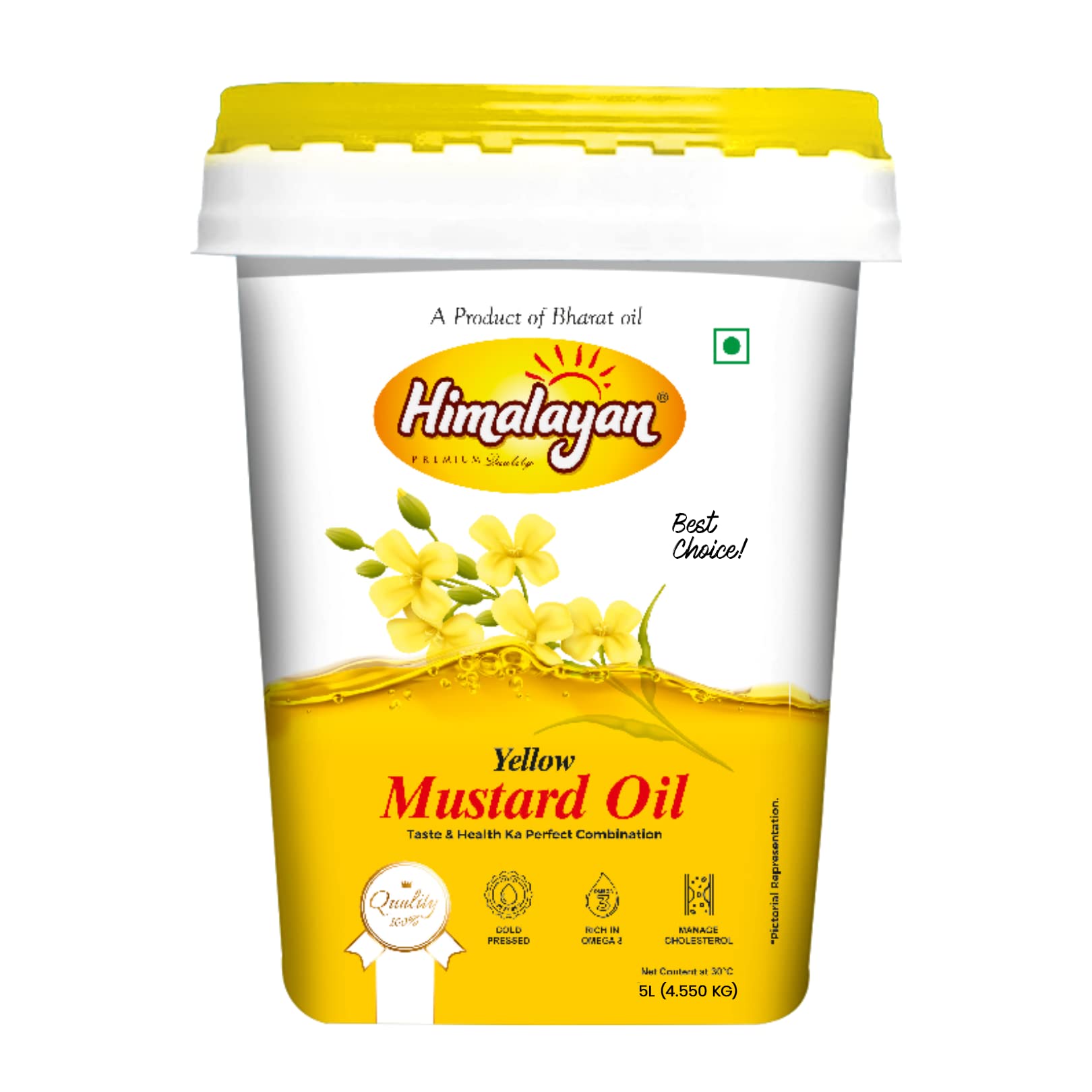 Himalayan Yellow Mustard Oil 5 Liter Bucket : Amazon.in: Grocery ...