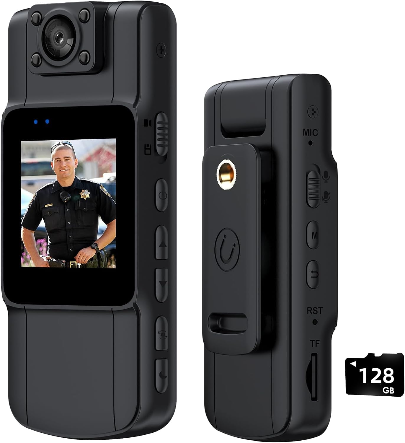 Amazon.com: 128GB Body Camera with Audio and Video Recording - 1080P ...