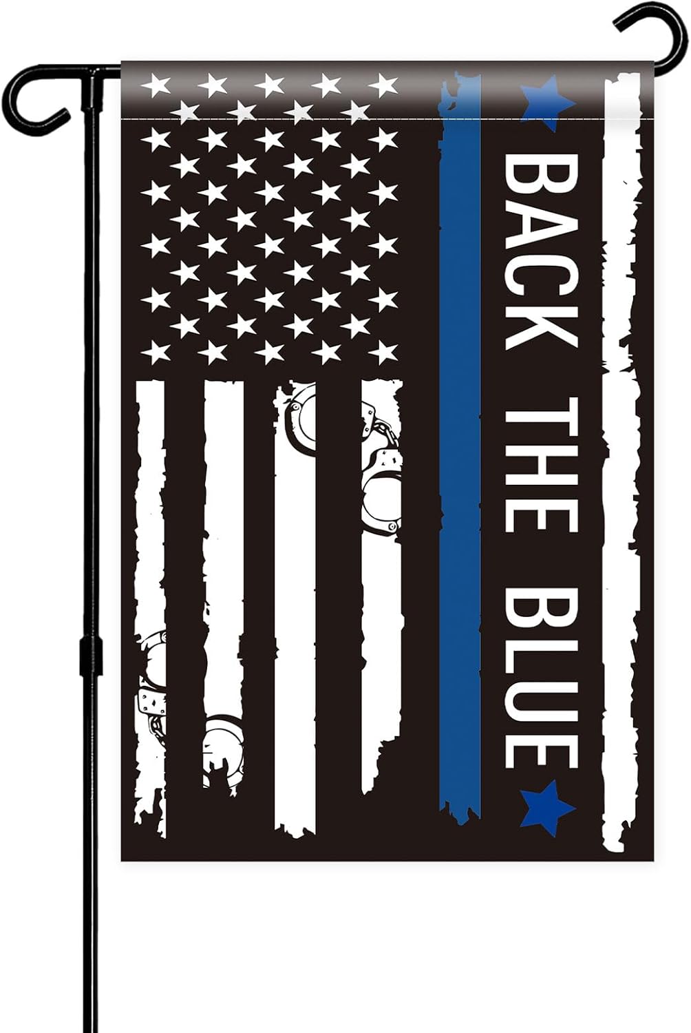 Amazon.com : RoadSea Thin Blue Line Garden Flag - Back in Blue Door ...