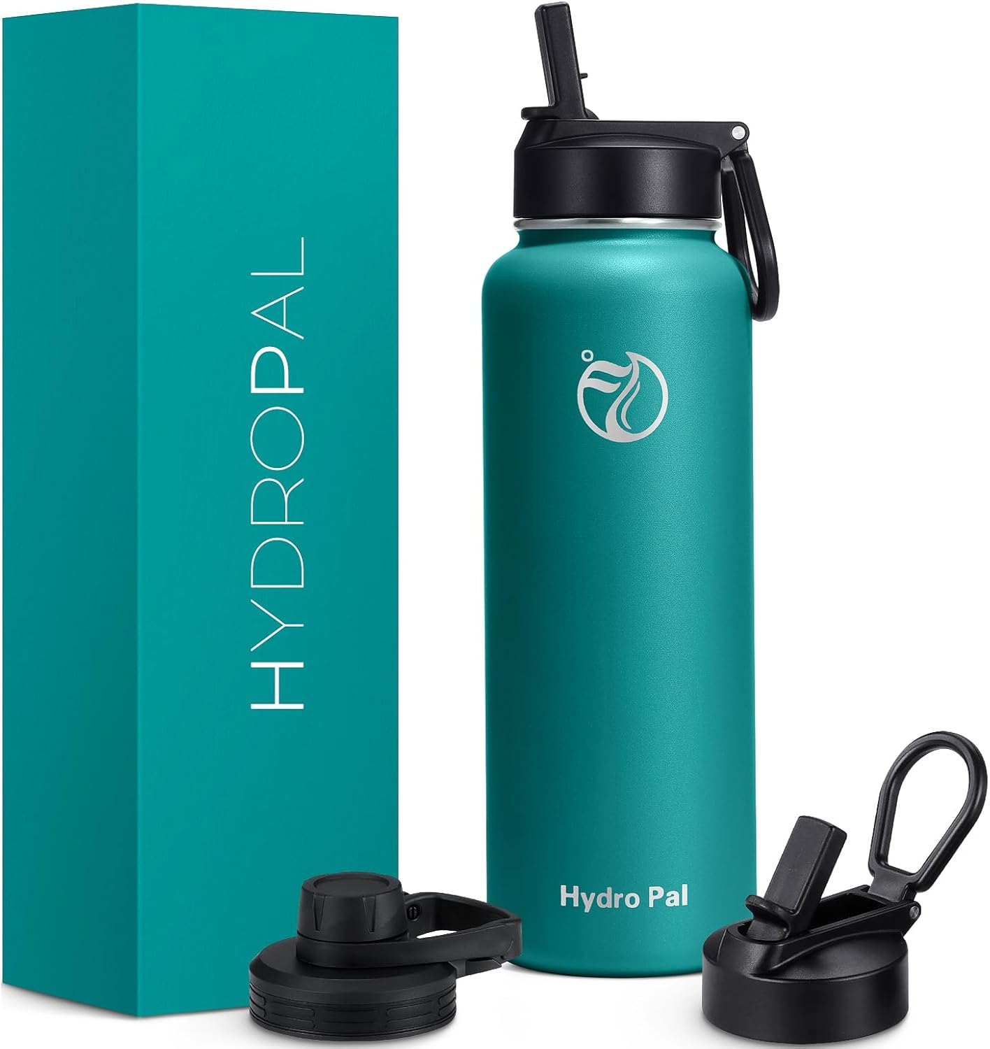HydroPal Vacuum Insulated Water Bottle 1200ml/1000ml/750ml/500ml, 2 ...