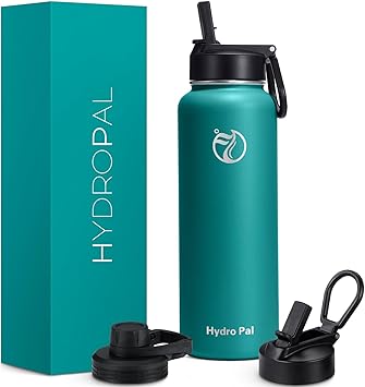 HydroPal Vacuum Insulated Stainless Steel Water Bottle, 1200ml/1000ml ...