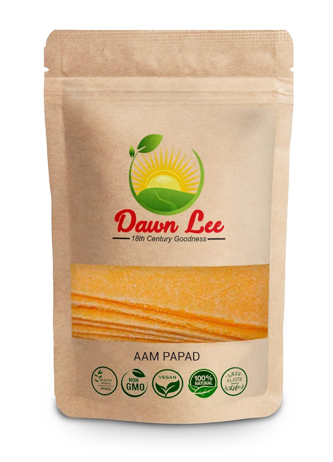 Buy Dawn Lee Aam Papad Saffron Enrich Mango Thin Papad Slices 250 Gram ...