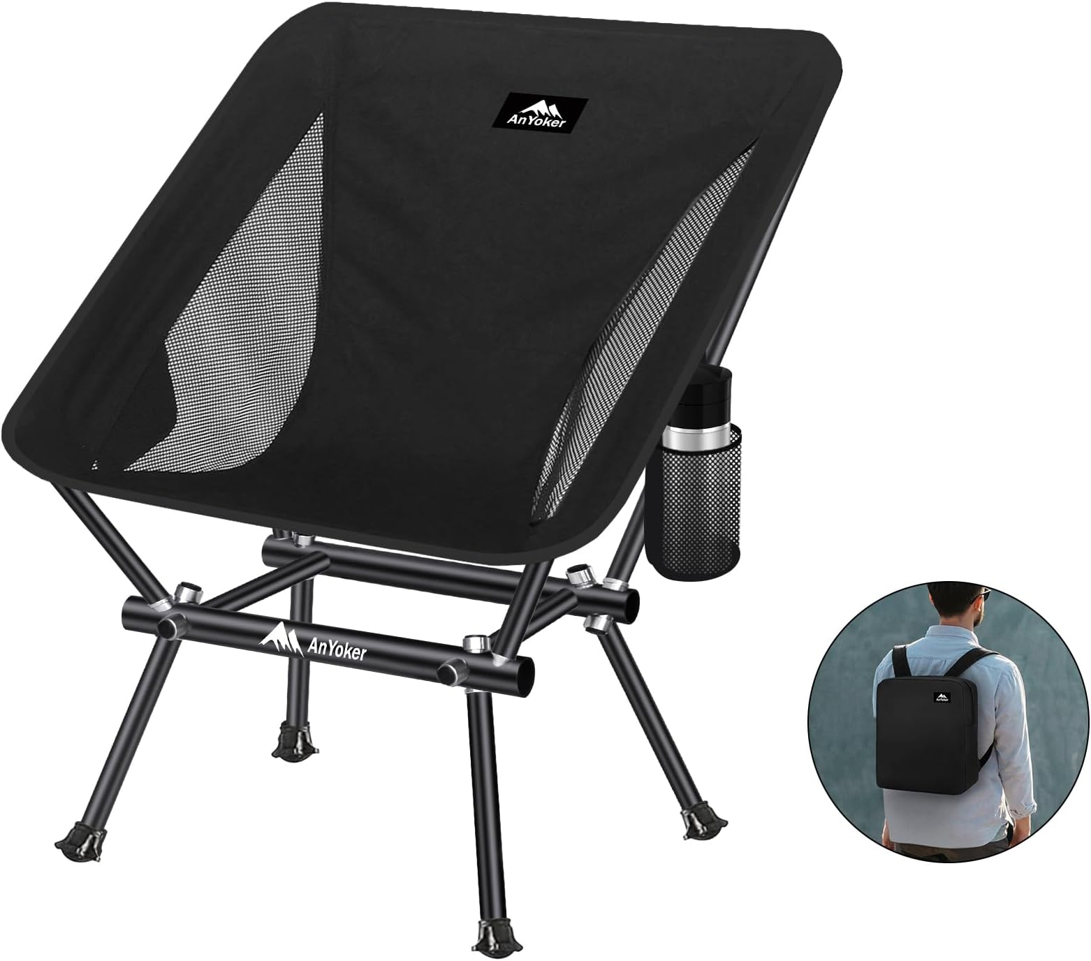 Amazon.com: Low Beach Chair, Heavy Duty Folding Camping Chairs ...