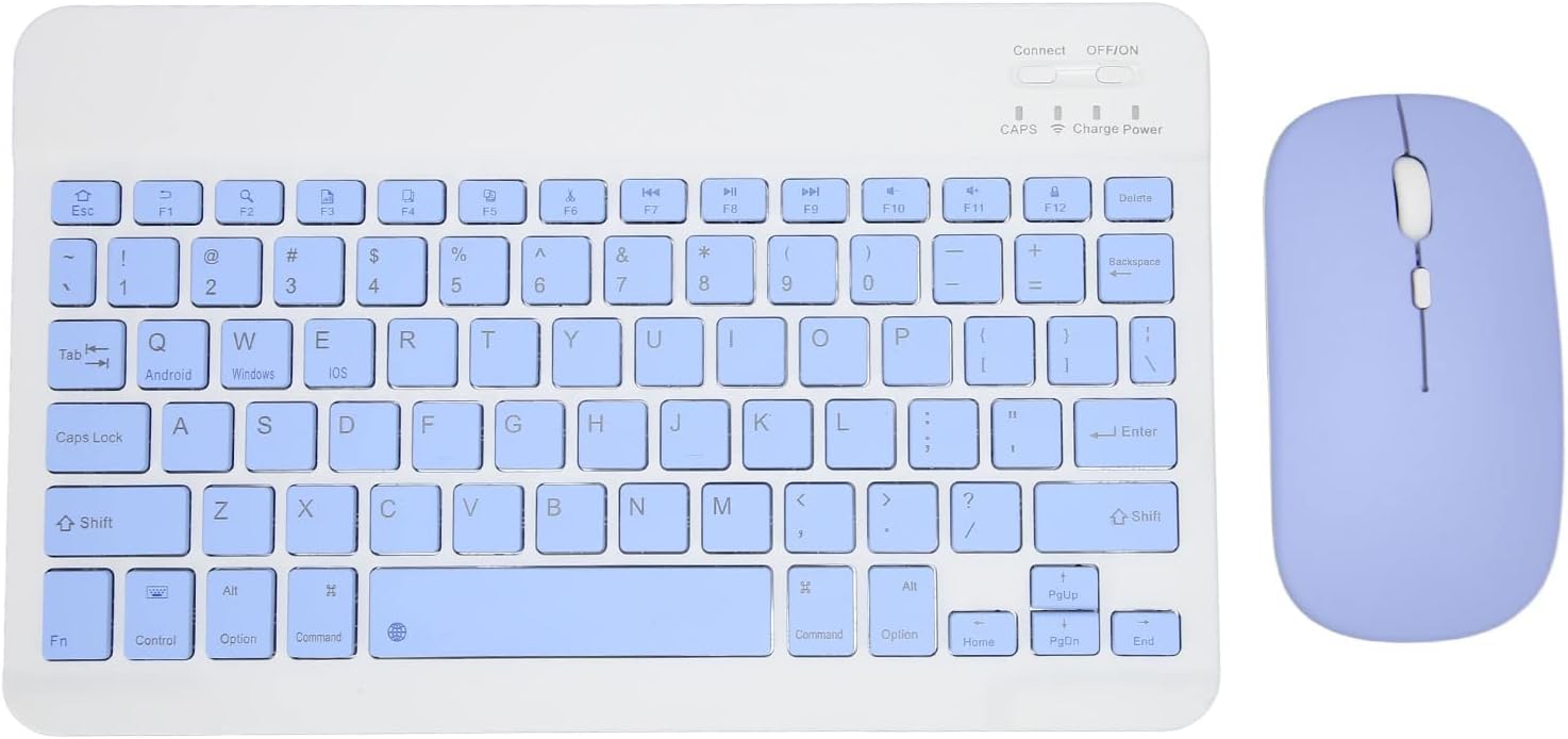 Jectse Wireless Keyboard and Mouse Combo, 10 inch Ultra Slim Keyboard ...