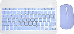 Elprico Wireless Keyboard Mouse Combo, 10 Inch Ultra Slim Ergonomic ...