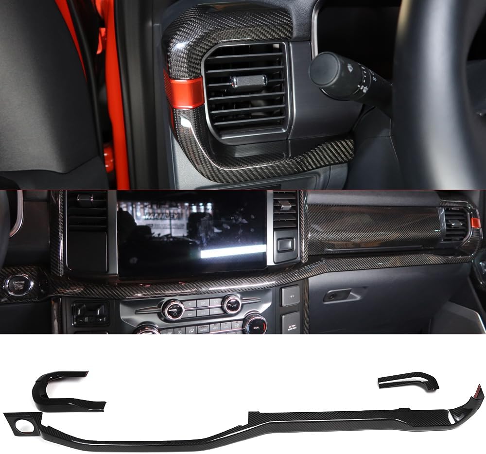Amazon.com: Yipmotiv Dry Carbon Fiber Center Console Trim for Ford F150 ...