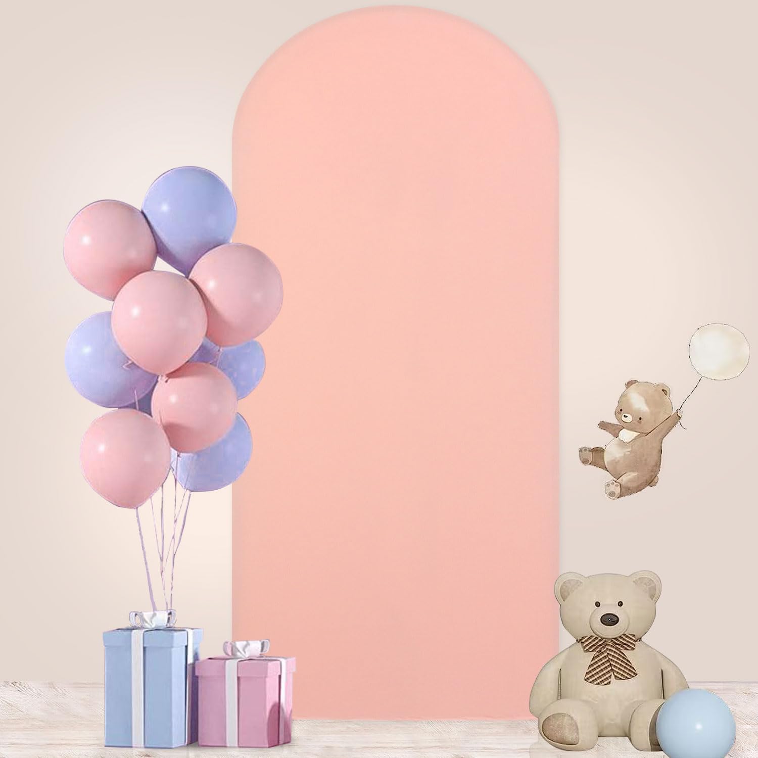 Amazon.com : Spandex Wedding Arch Cover Dusty Rose Arch Backdrop Cover ...