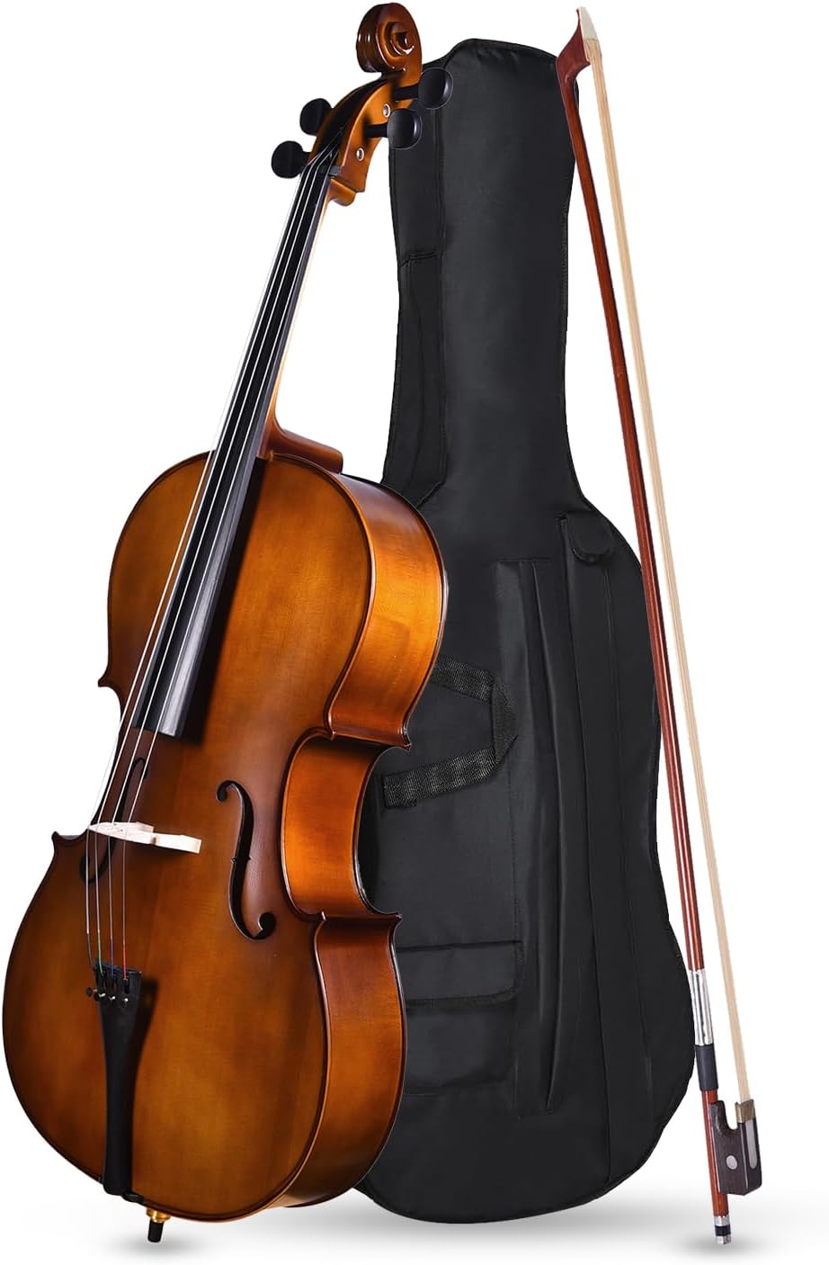 Kadence Full-Size Cello, Acoustic Cello Kit with Portable Bag, Bow ...