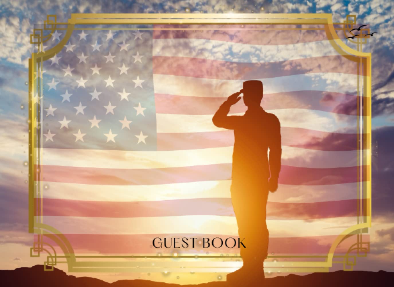 Military Funeral Guest Book for Memorial Service: Sign In GuestBook for ...