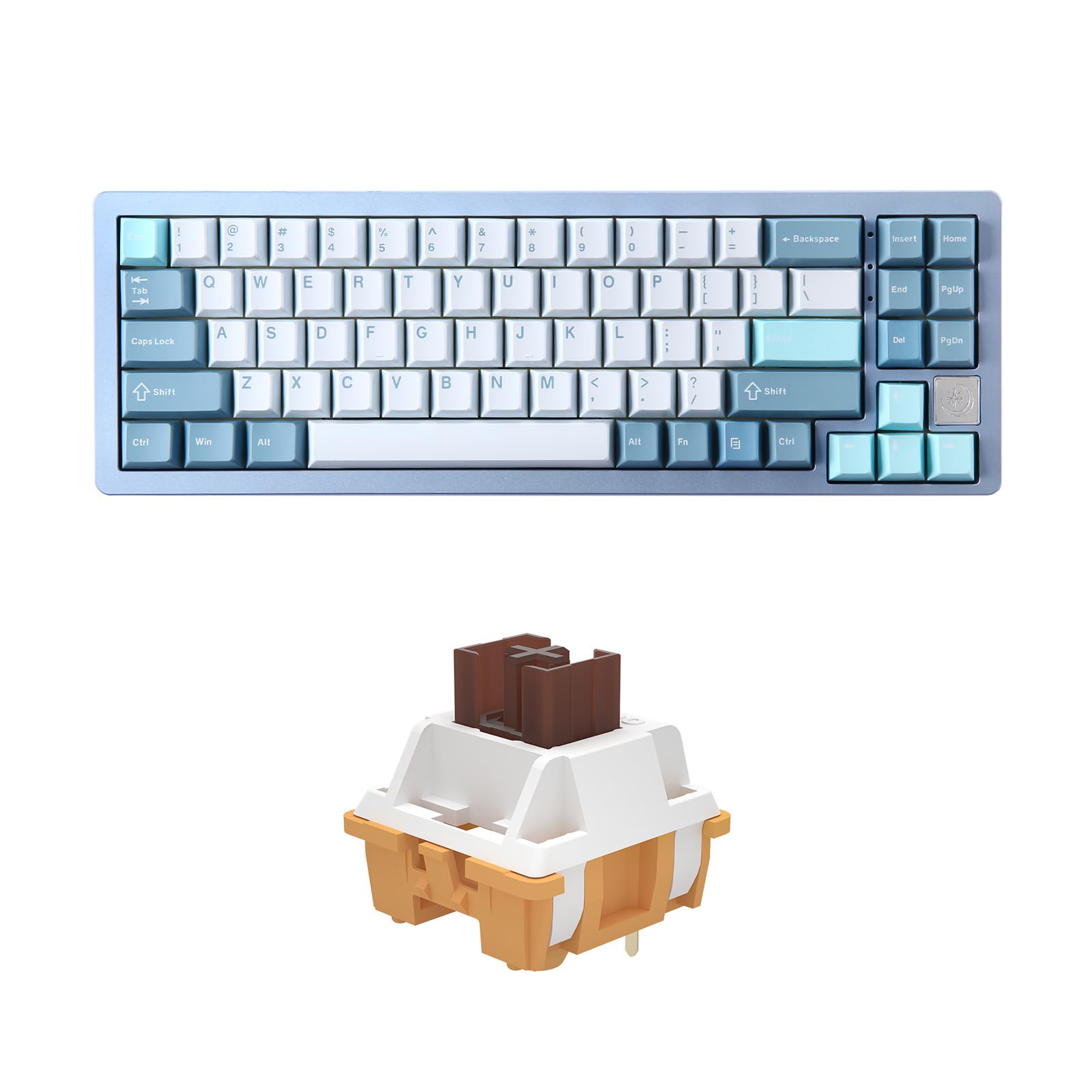 Buy YUNZII AL71 68% Mechanical Keyboard Hot Swappable ket, 2.4GHz ...