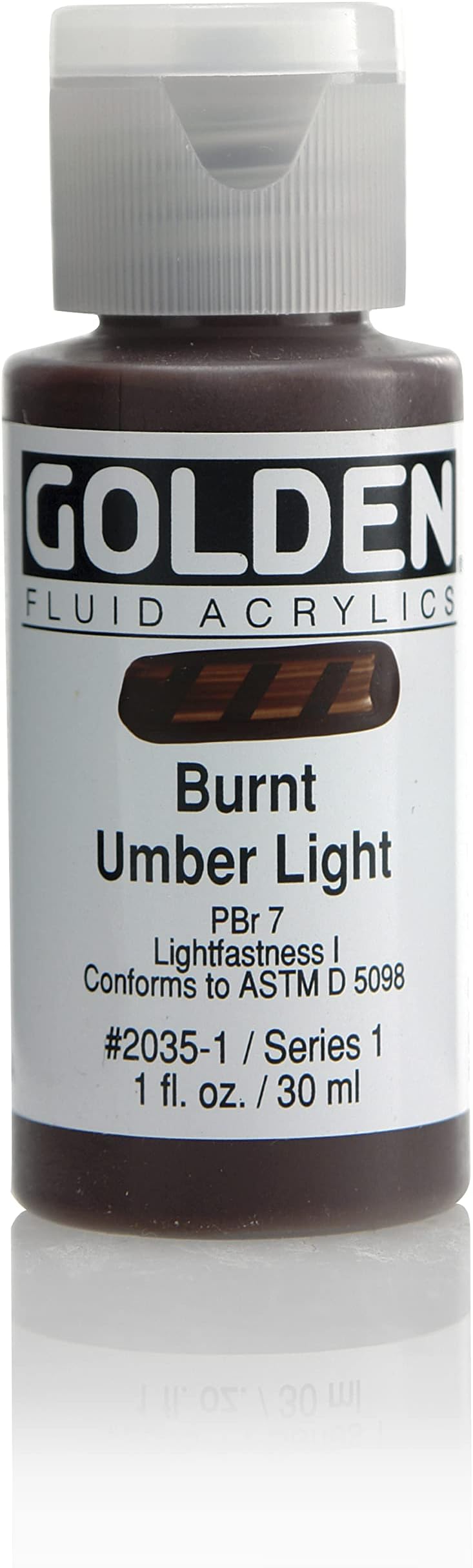Amazon.com: High Flow Acrylics by GOLDEN, Burnt Umber, 1 fl. oz. Bottle ...