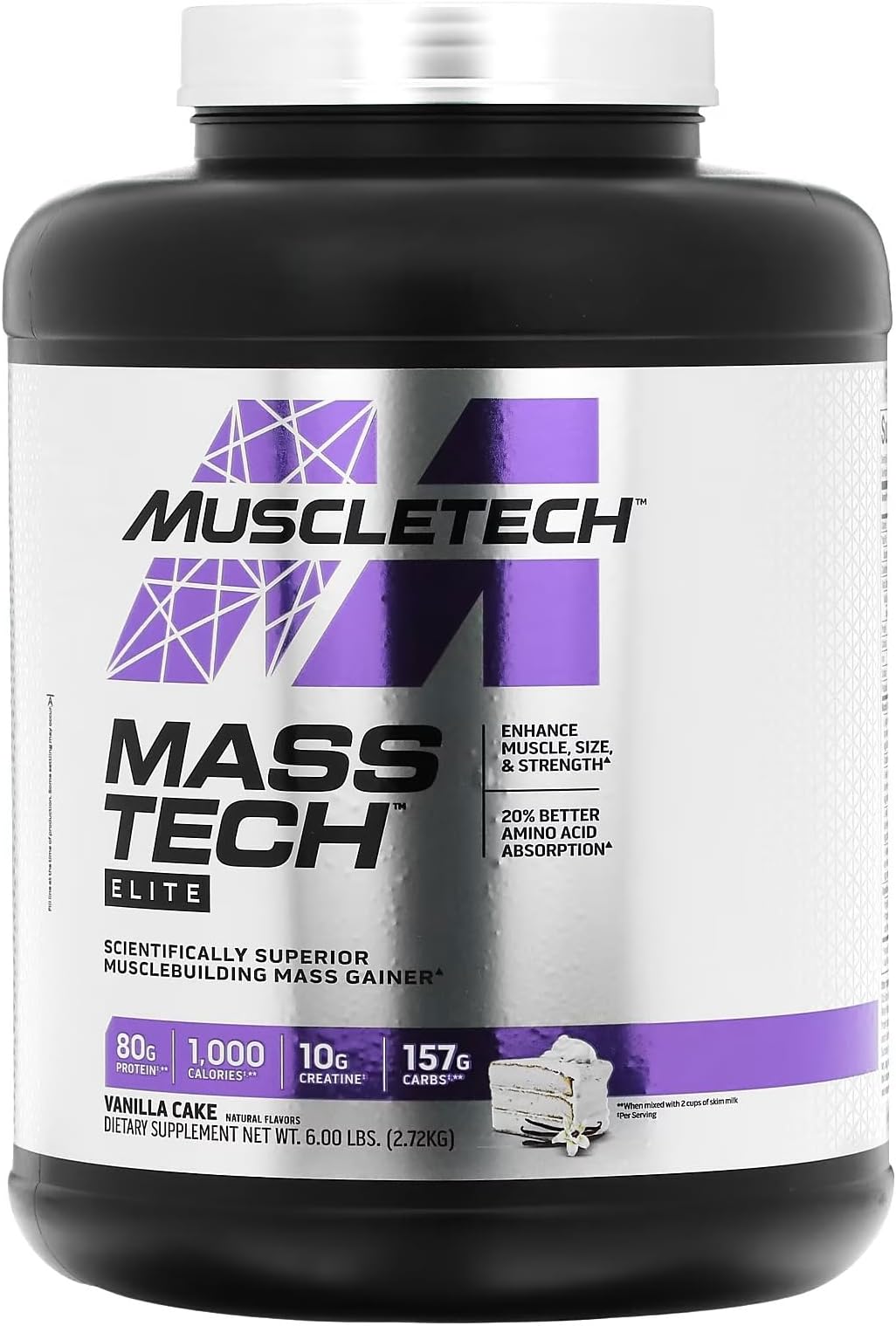Amazon.com: MuscleTech Mass Tech Elite, Strawberry, 6 lbs (2.72 kg ...