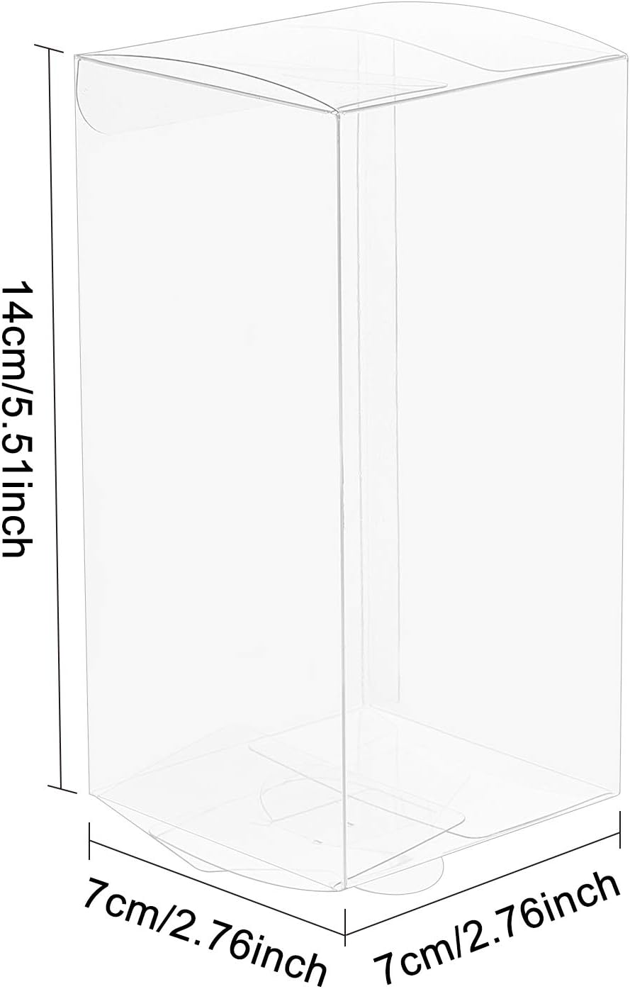 BENECREAT 20PCS 14x7x7cm Clear Wedding Favour Boxes Rectangle PVC ...