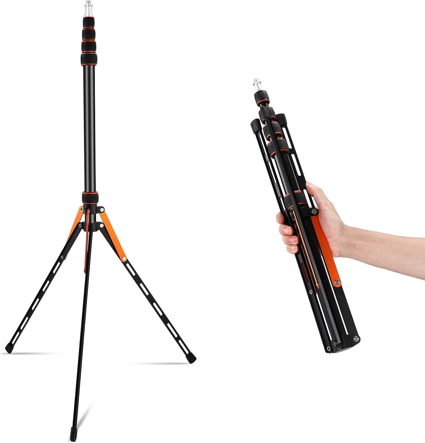 Amazon.com : Portable Light Stand 86.6in / 2.2m Sturdy Aluminum Alloy ...