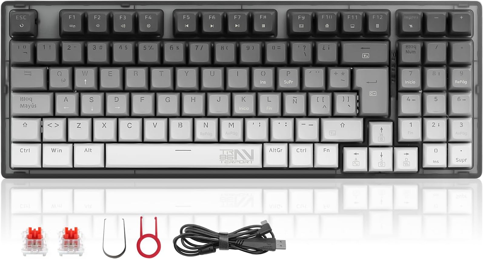 KEMOVE K61SE Teclado mecánico para juegos 60 por ciento, con cable RGB ...