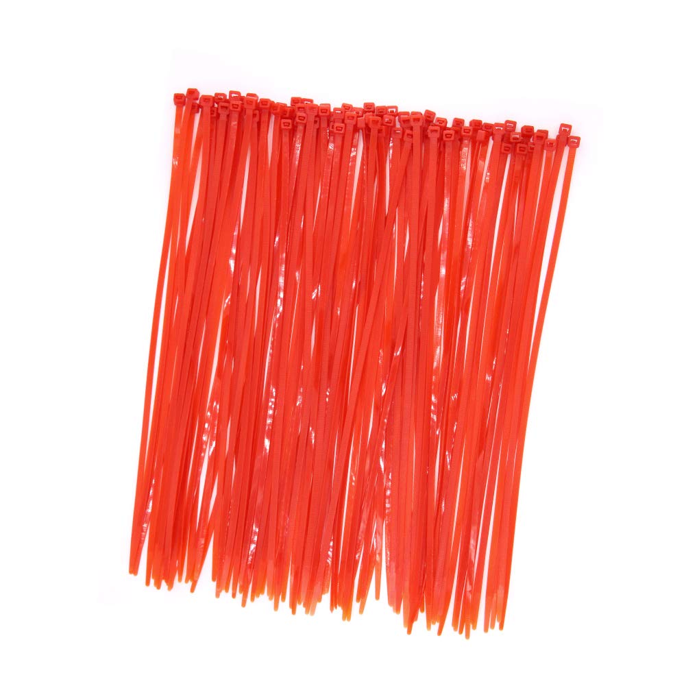 Amazon.com: HAODE FASHION Long Cable Ties Color Red 14 inch 100 pcs ...