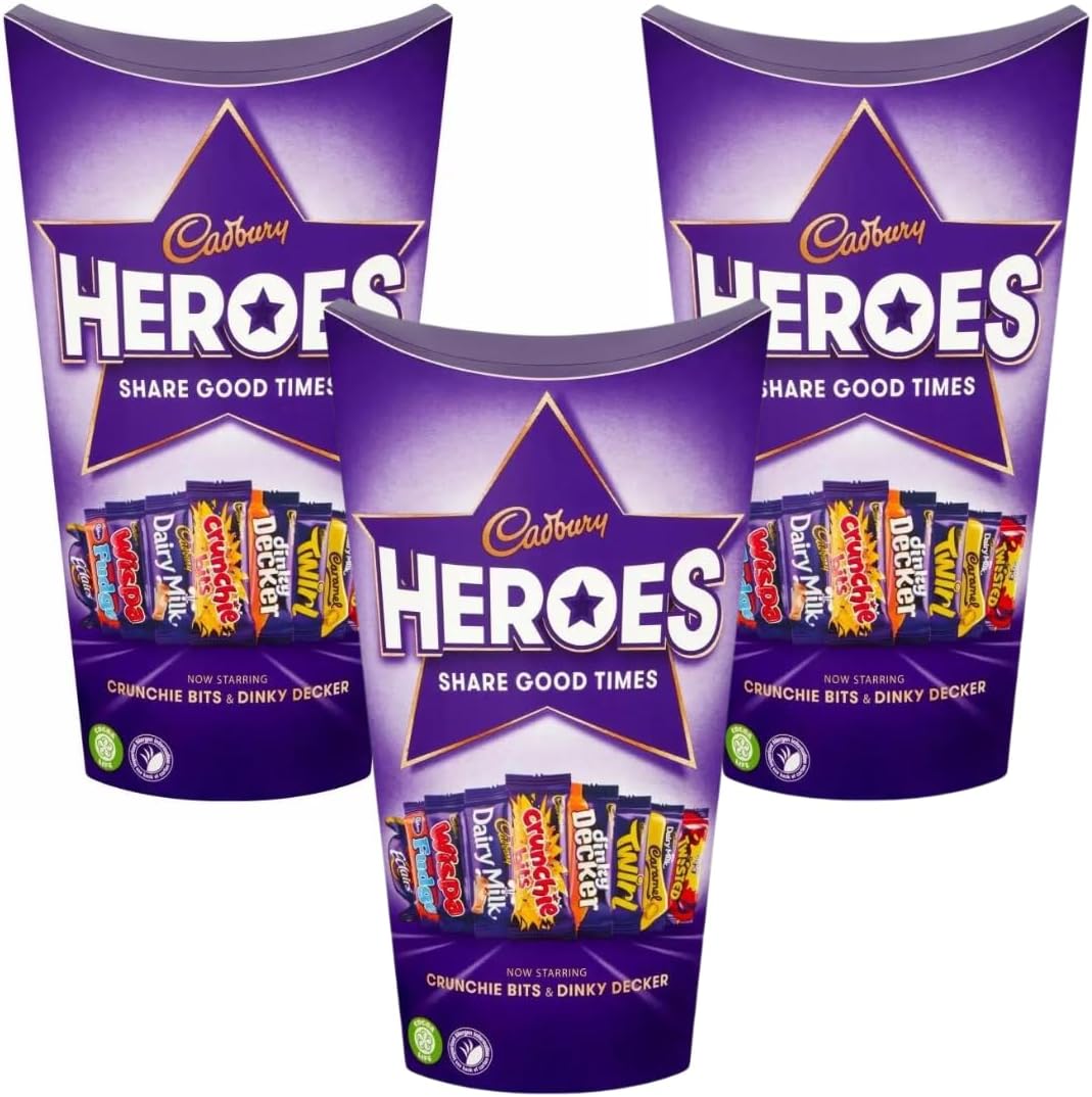 Cadbury Heroes Chocolate Box 290g (3 Pack Bundle) : Amazon.co.uk: Grocery