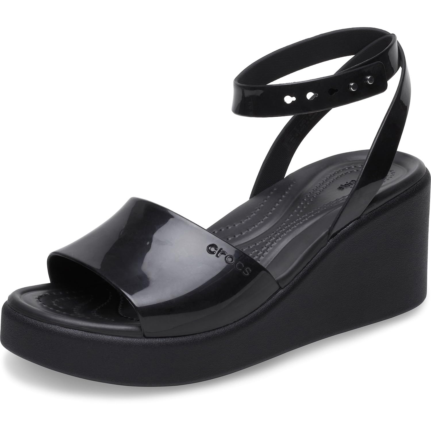 Snapklik.com : Crocs Womens Brooklyn Ankle Strap Wedge